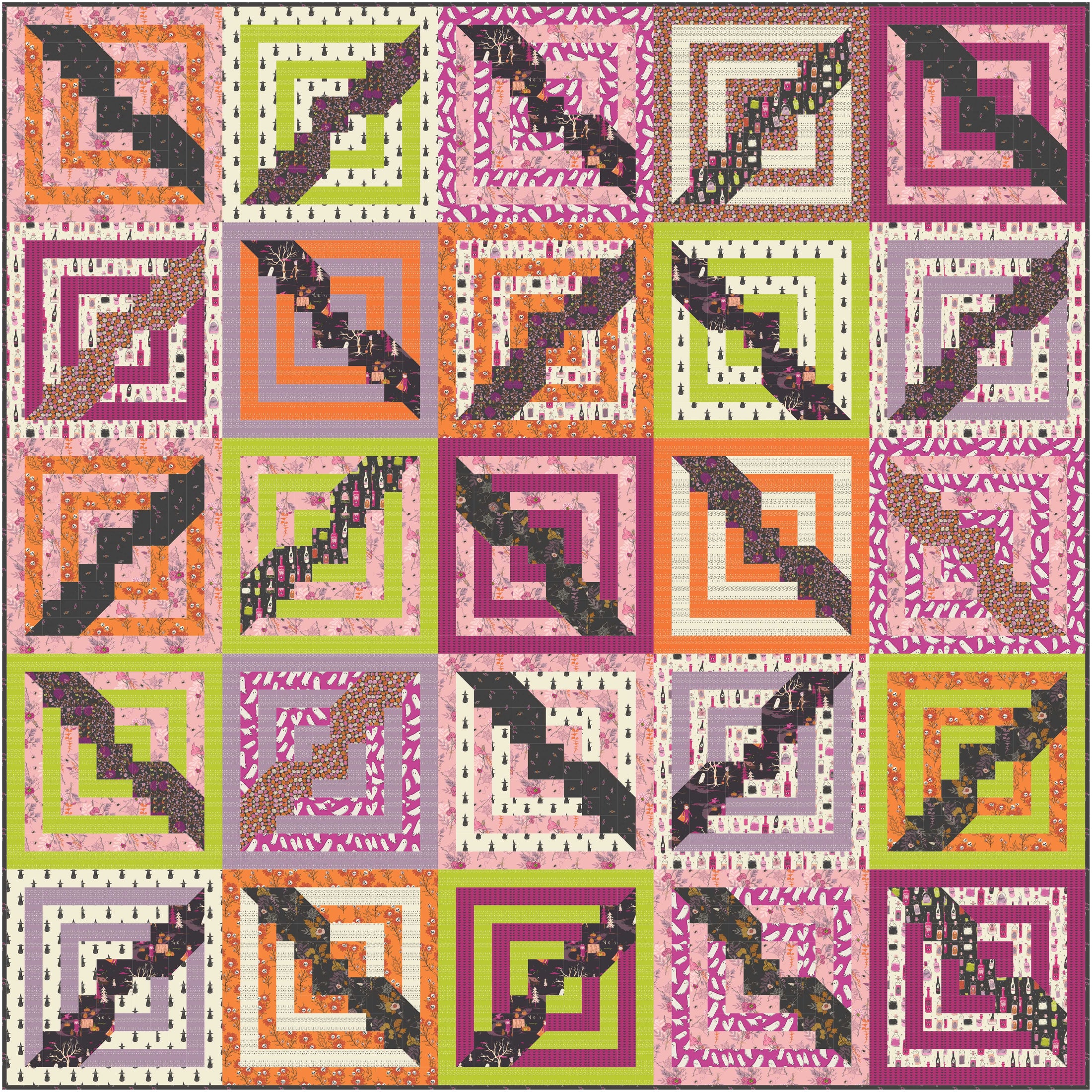Nocturna Quilt Block PDF Pattern – Prairie Quilt Co.