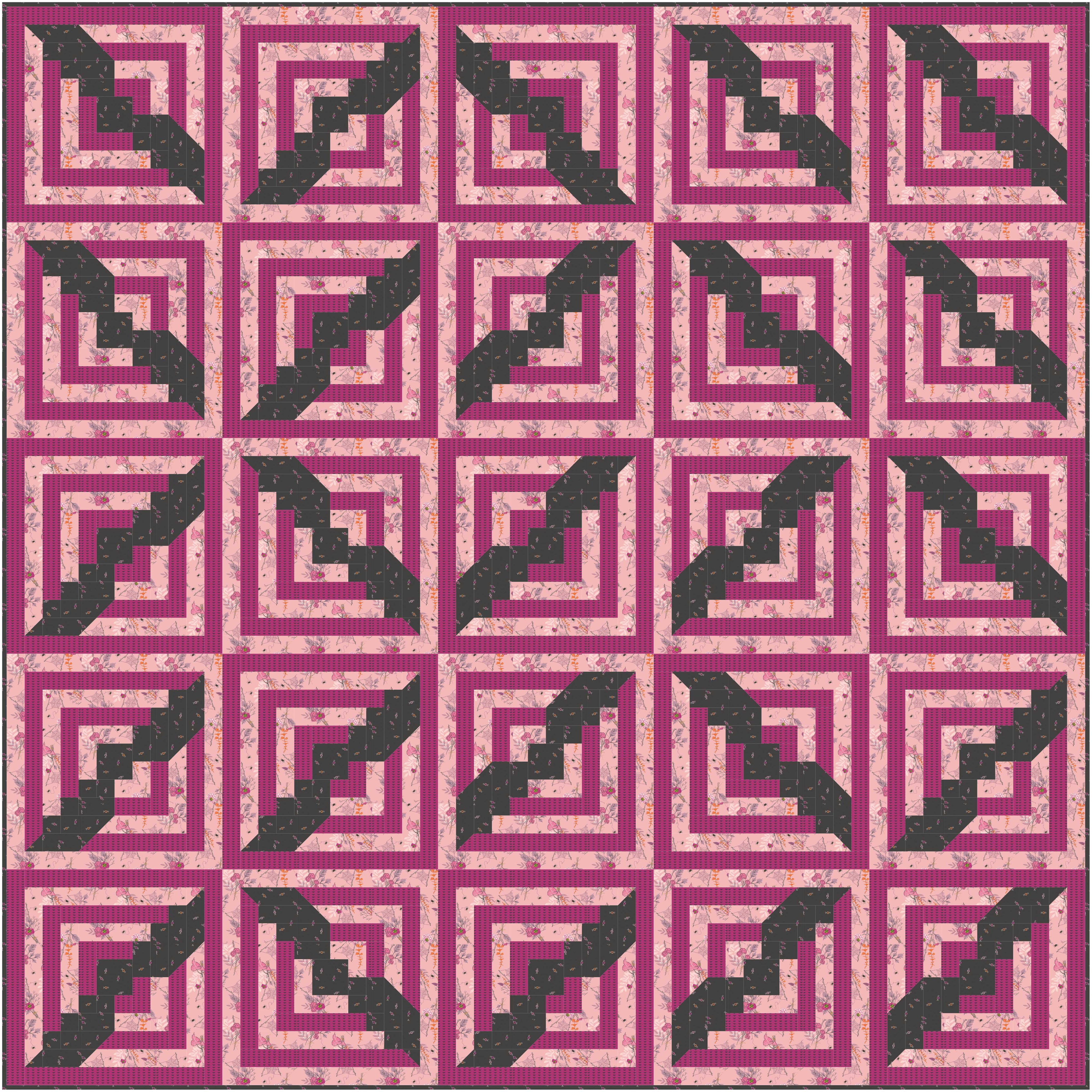 Nocturna Quilt Block PDF Pattern – Prairie Quilt Co.